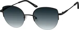 Zenni Vintage Cat-eye Rx Sunglasses Stainless Steel Frame - Black
