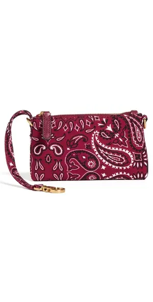 Madewell Bandana Mini Pouch Keychain - Barn Red