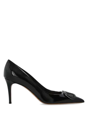 Valentino Garavani Leather Heeled Shoes - Black