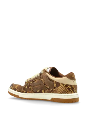 Amiri Snakeskin Effect Low Top Sneakers