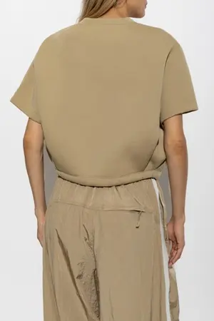 Nike Oversized T-shirt With Dropped Shoulders - Beige