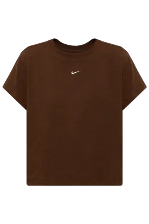 Nike Embroidered Logo T-shirt - Brown