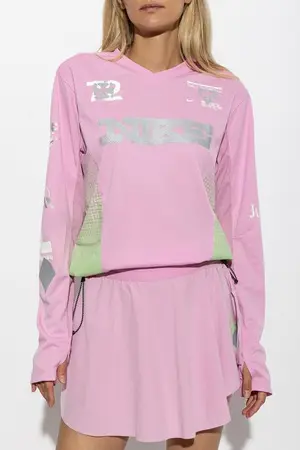 Nike Long Sleeve Technical T-shirt With Mesh Inserts