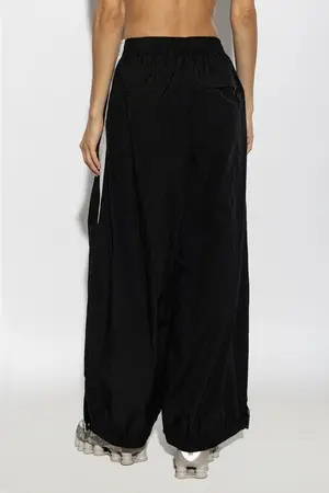 Nike Wide-leg Trousers With Mesh Stripe Detail