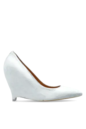 MAISON MARGIELA Leather Wedge Shoes - White