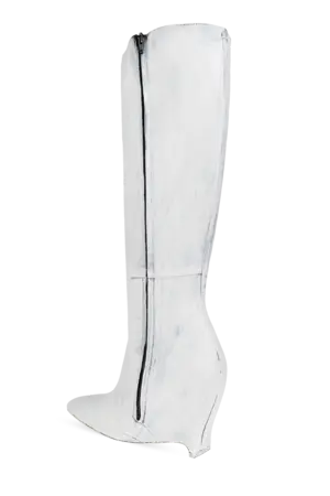 MAISON MARGIELA Leather Wedge Heel Boots