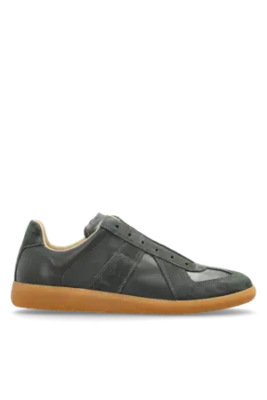 MAISON MARGIELA Leather Sports Shoes - Green