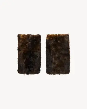 Saint Laurent Shearling Muffs