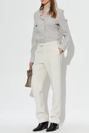 MAISON MARGIELA Wool Pleated Trousers