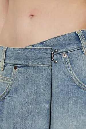 MAISON MARGIELA Flared Denim Midi Skirt
