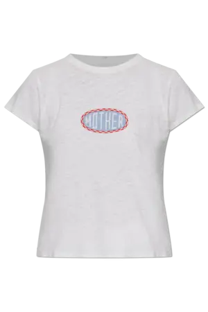 MOTHER MOTHER WHITE Cotton T-shirt ‘The Lil Sinful’ White