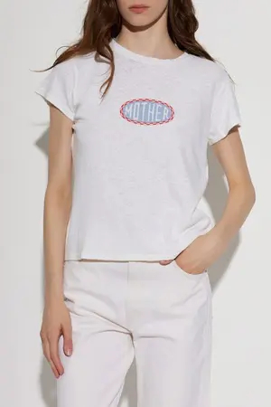 MOTHER Cotton T-shirt ‘the Lil Sinful - White