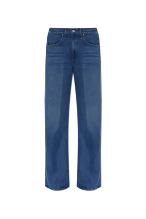 MOTHER MOTHER The Mid Rise Lasso Sneak Jeans Navy Blue