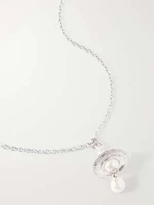 VIVIENNE WESTWOOD Aleksa Orb-detailed Pearl-effect Necklace