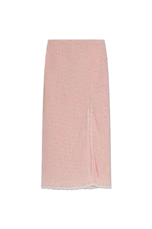 LoveShackFancy Long Skirt ‘silvia - Pink