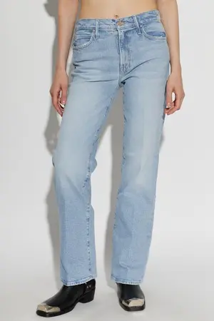 MOTHER The Kick It Jeans In Light Wash Denim