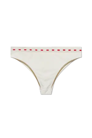 Posse Pia Bikini Bottoms With Embroidered Trim