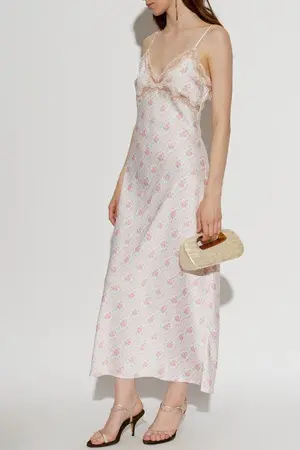 LoveShackFancy Idris’ Dress With Sewn-on Appliqués - Pink