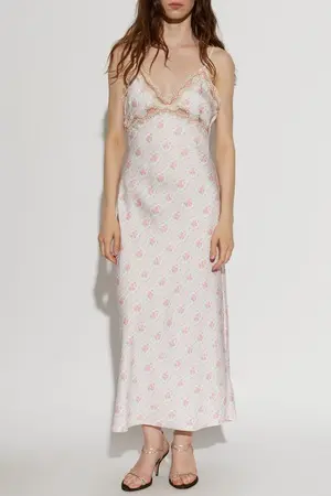 LoveShackFancy Idris’ Dress With Sewn-on Appliqués - Pink