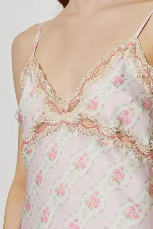 LoveShackFancy Idris’ Dress With Sewn-on Appliqués - Pink