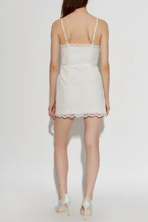 LoveShackFancy Cotton Dress ‘peppy - White