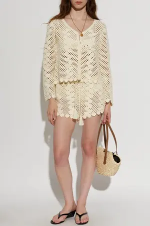 Posse Saskia Cotton Crochet Cardigan