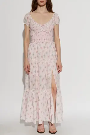 LoveShackFancy Cotton Dress ‘amandla - Pink