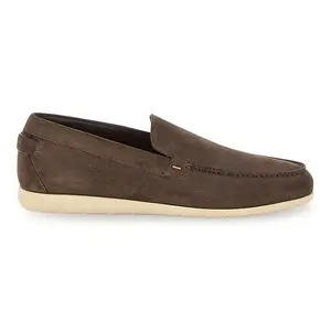 Paul & Shark Portofino Suede Loafers - Coffee