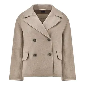 Paul & Shark Peacoat In Cashmere - Sahara