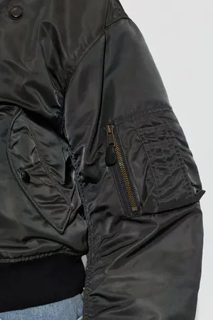 MAISON MARGIELA Reversible Quilted Bomber Jacket - Grey