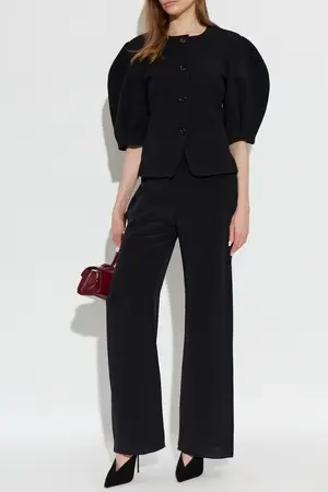 Max Mara Zero" Wool Blazer With Puffed Sleeves