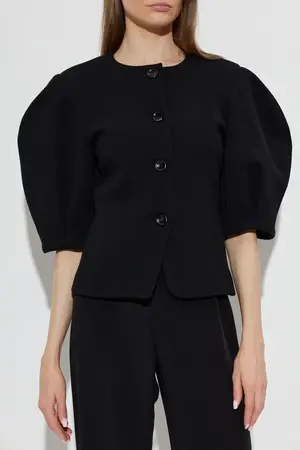 Max Mara Zero" Wool Blazer With Puffed Sleeves
