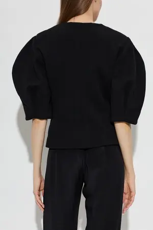 Max Mara Zero" Wool Blazer With Puffed Sleeves