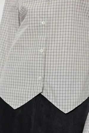 MAISON MARGIELA Checked Shirt - Grey