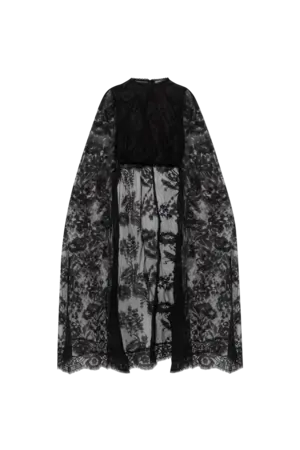 Zimmermann Asymmetrical Lace Cape Effect Top