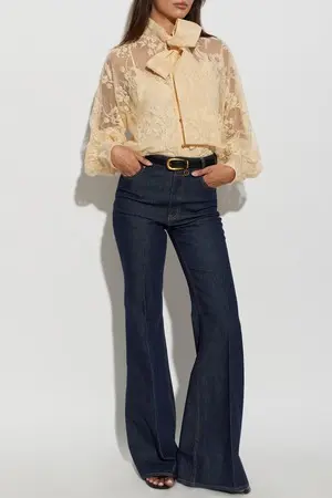 Zimmermann Lace Top With Bow