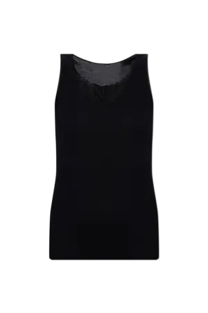 Hanro Cotton Top ‘rosaria’ Black