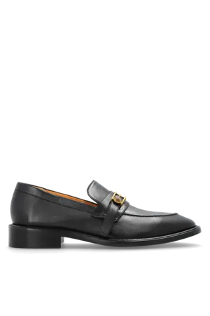 Versace Versace Primo Loafers With Gold Clasp Black