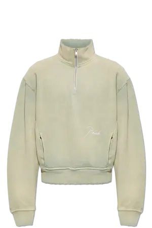 Rhude Sweatshirt With Embroidered Logo - Green