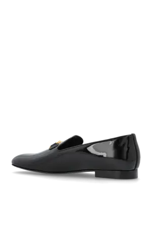 Versace Gala Patent Leather Loafers - Black
