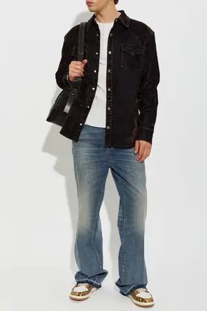 Amiri Skel Top Low" Snakeskin Detail Sneakers