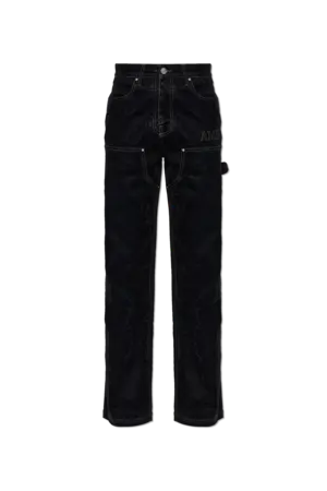 Amiri Logo Straight Leg Jeans
