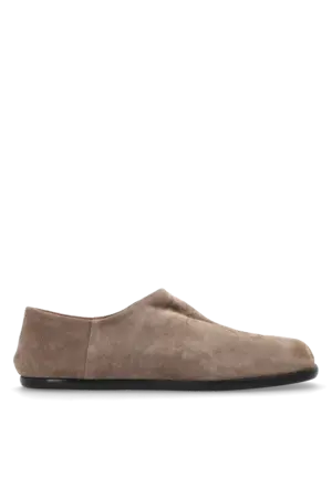 MAISON MARGIELA Suede Shoes With ‘tabi’ Cut-out - Beige