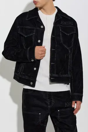 Amiri Denim Jacket With Logo