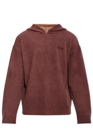 DIESEL® Diesel BURGUNDY Wool Sweatshirt ‘K-PICKLED’ Burgundy