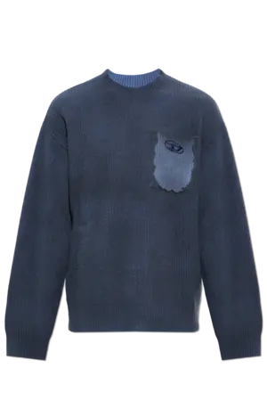 DIESEL® K-pickler Wool Sweater - Navy Blue