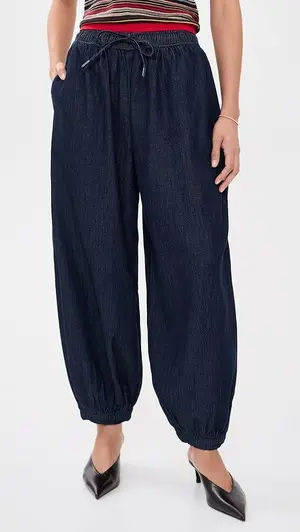 PISTOLA Freya Pull-on Harem Pants - Celeste