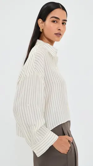 TWP Striped Silk Twill Shirt