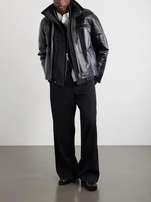 Sacai Leather Down Jacket