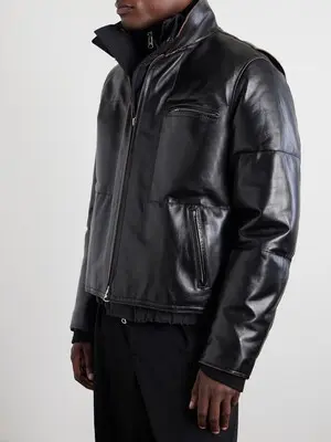 Sacai Leather Down Jacket